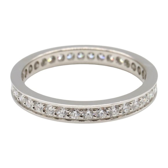 Cartier | Jewelry | Cartier Authentic Silver Diamond Ring | Poshmark